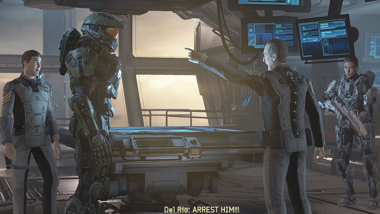 Captain Del Rio's Attempt to Arrest Master Chief Ends in Failure and Embarrassment