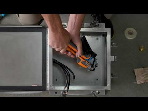 Lifeline® Cable Splice Using Lifeline® Ceramifiable Tape with Selco MFG NEMA 4X Stainless Steel Box