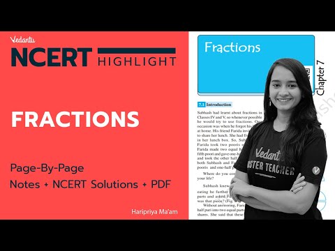 Fractions | Class 6 Maths | NCERT | Solutions + PDF | Haripriya Ma'am | Vedantu Young Wonders