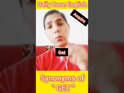 Synonyms of Get #easyenglish #english #ielts #spokenenglish #writinginenglish