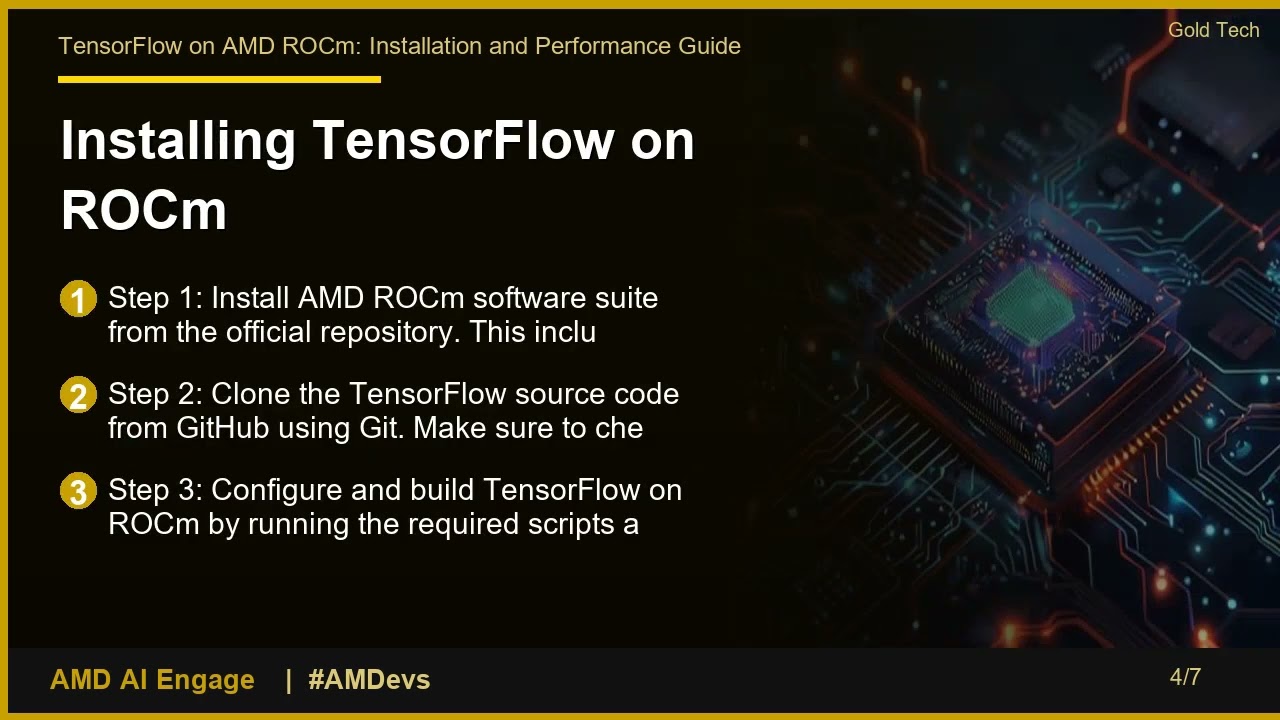 TensorFlow on AMD ROCm: Installation and Performance Guide #AMDevs