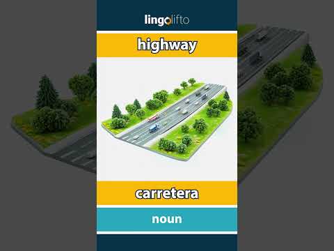 🇬🇧🇪🇸 highway - carretera : learn English : aprendamos inglés : vocabulary builder