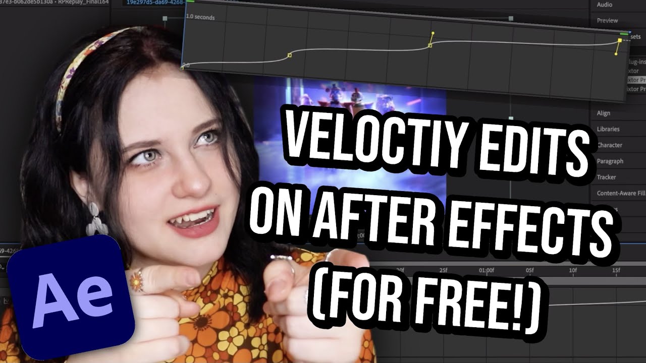 HOW TO DO A VELOCITY EDIT IN AFTER EFFECTS! (UPDATED WITH FREE VERSION!)
