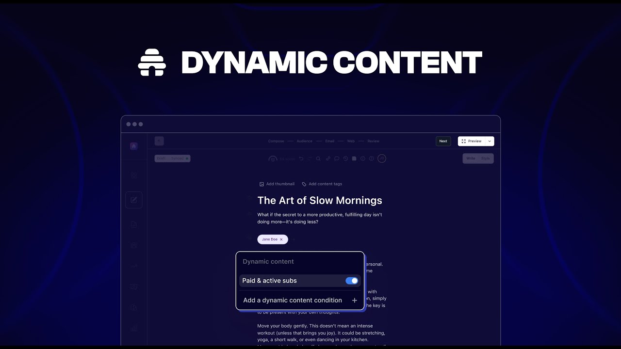 Introducing: Dynamic Content in beehiiv