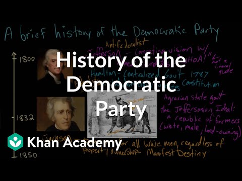 History of the Democratic Party (video) | Khan Academy