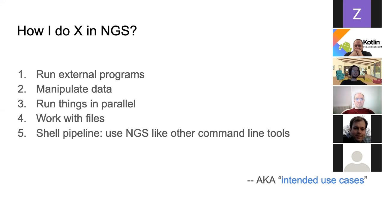 Next Generation Shell meetup on 2021-05-04