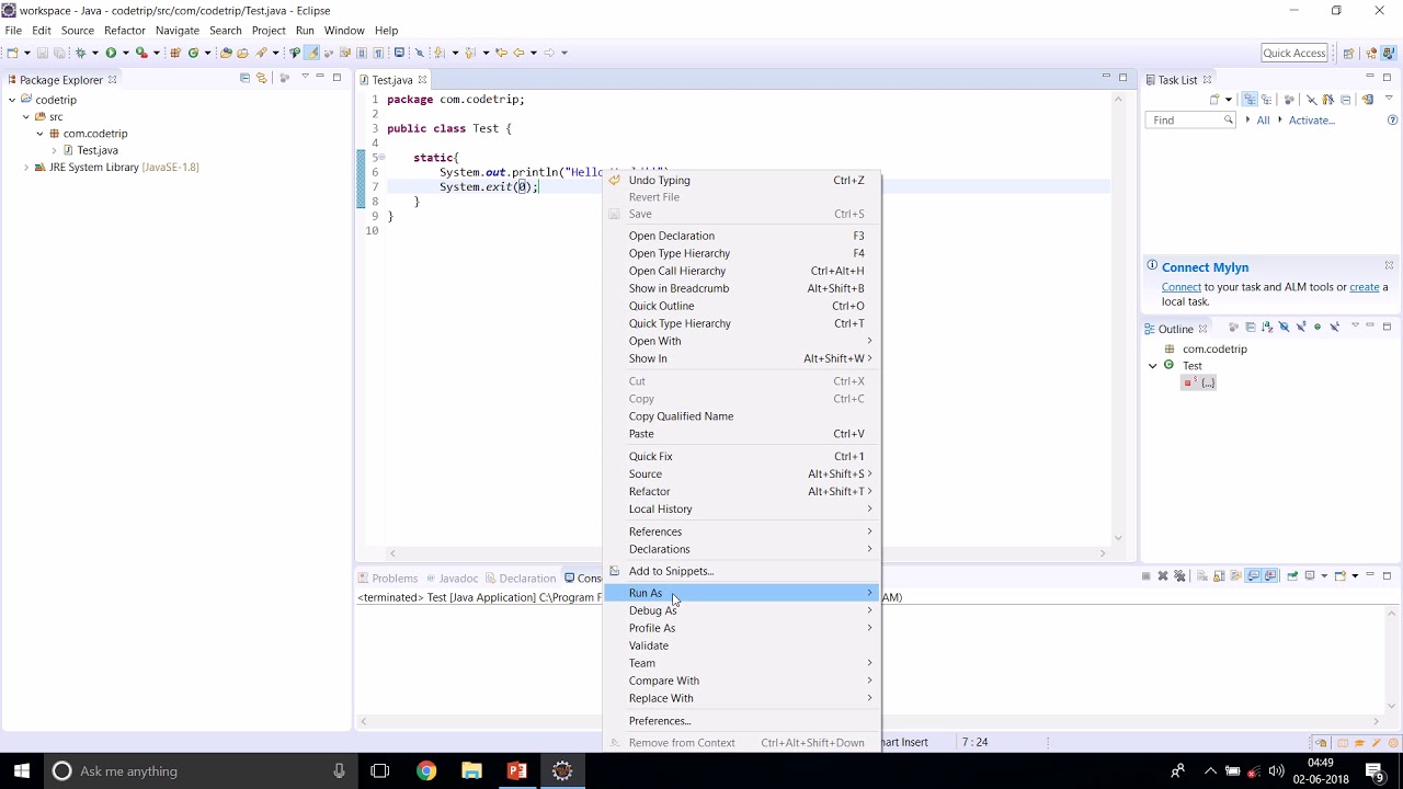 can we execute a java program without main() method?
