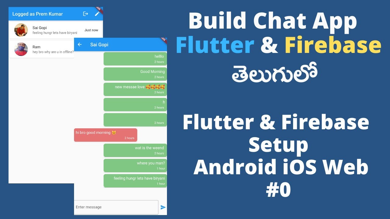Create Flutter and Firebase Project and setup backend for Android iOS Web #0