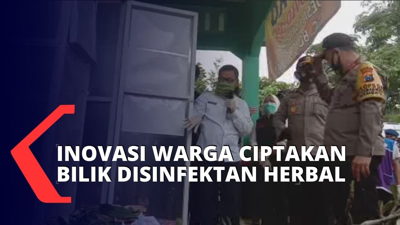 Keren! Inovasi Warga Kampung Tangguh Ciptakan Bilik Disinfektan Herbal