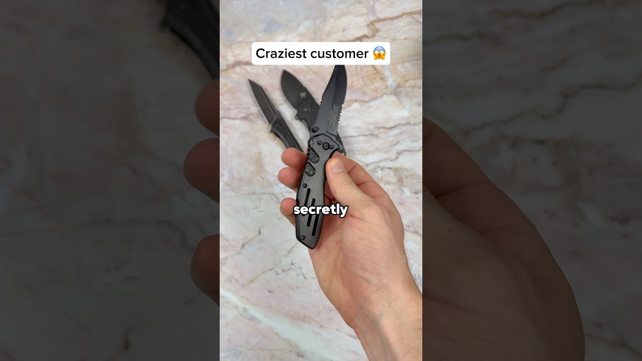 He ended up getting THESE… #knives #mysterybox #unboxing #knife