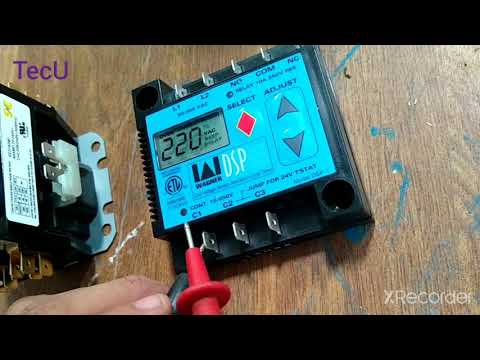 Monitor de voltaje monofásico funcionamiento para proteger condensadora inverter