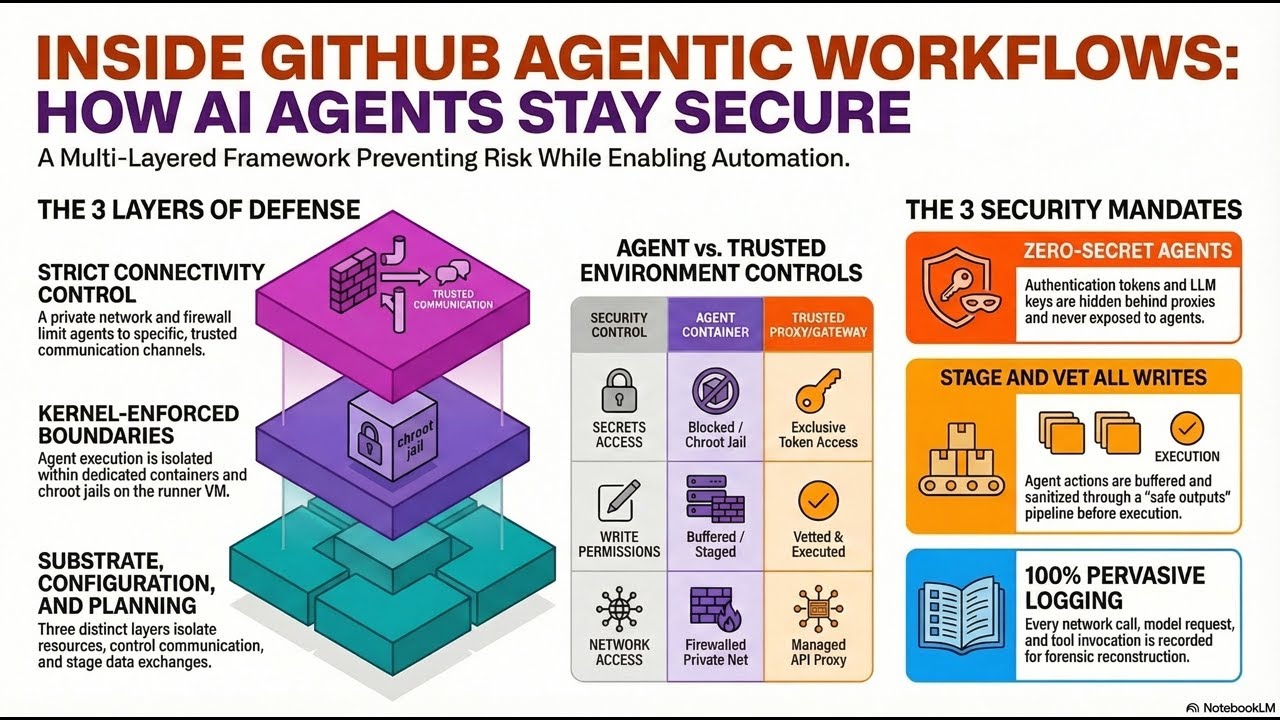 Inside GitHub Agentic Workflows Security Architecture