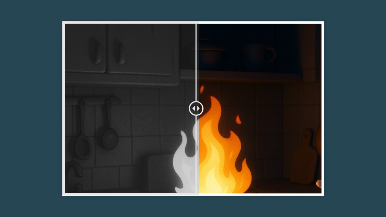 Image Comparison Slider Using HTML, CSS & JavaScript