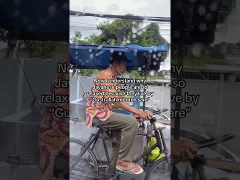 This is why Javanese people are so relaxed