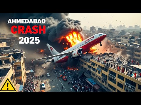 Ahmedabad Plane Crash 12/6/2025 – Shocking Footage of the Tragedy