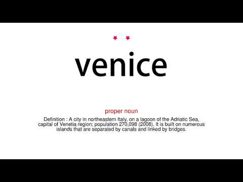 How to pronounce venice - Vocab Today