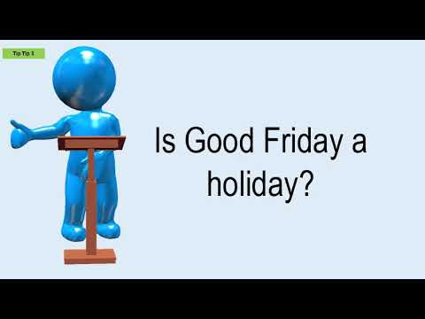 Is Good Friday A Holiday?