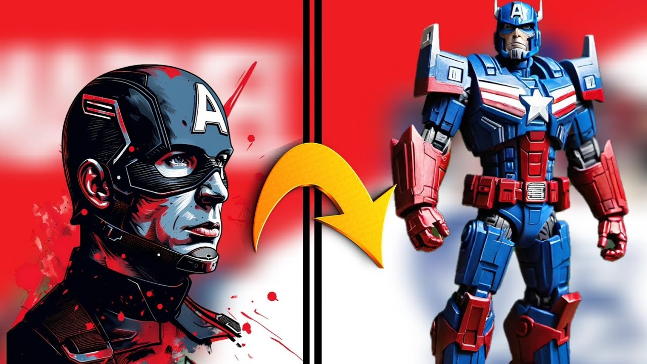 Ai Generated images of Marvel | Dc characters as Transformers #transformers #marvel #dc