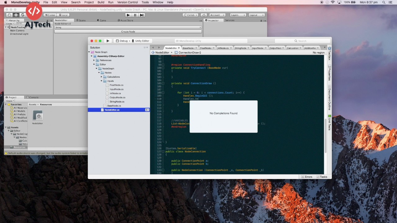 Node Editor w/ Unity (Part 1)[TIME LAPSE]