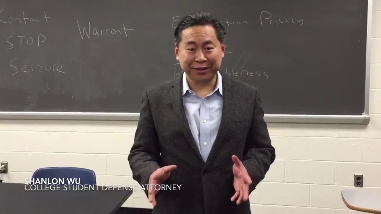 What to do when the cops are at your door   Shanlon Wu, College Student Defense Attorney