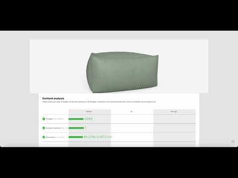 Roomle 3D Model Analyzer : Free online 3D viewer & quality evaluation