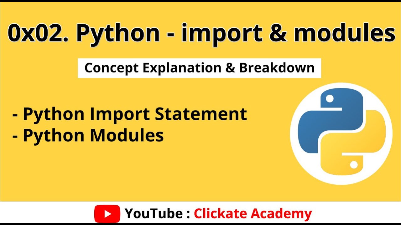 Python Import Statement & Modules | 0x02. Python - import & modules
