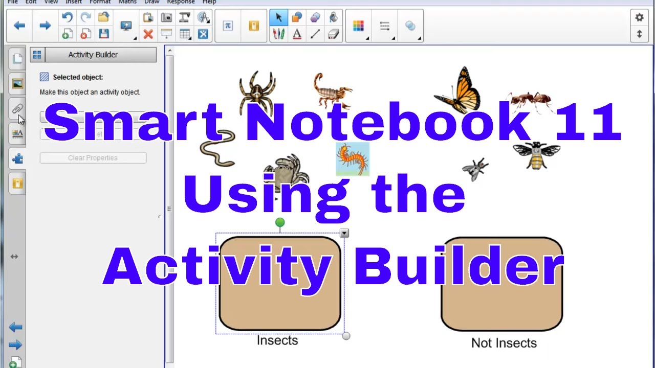 Smart Notebook 11 : Using The Activity Builder to make interactive activities
