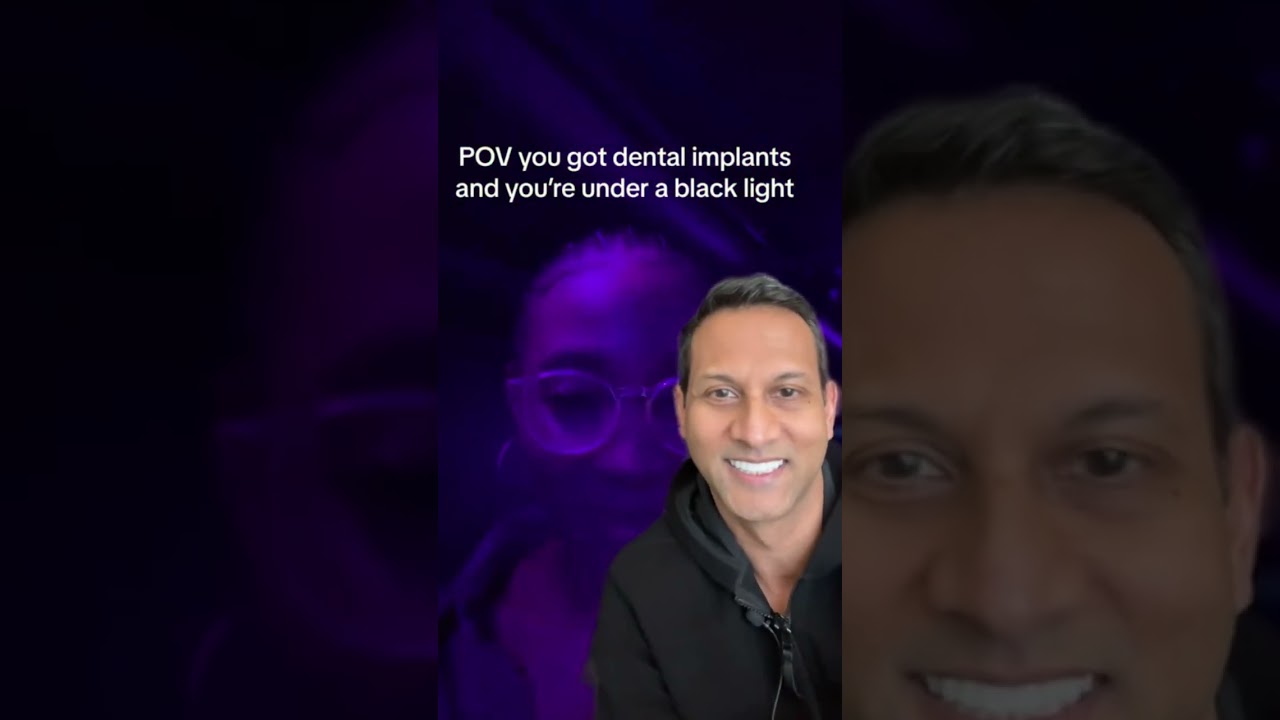 Dentist explains why #implants don’t glow in blacklight