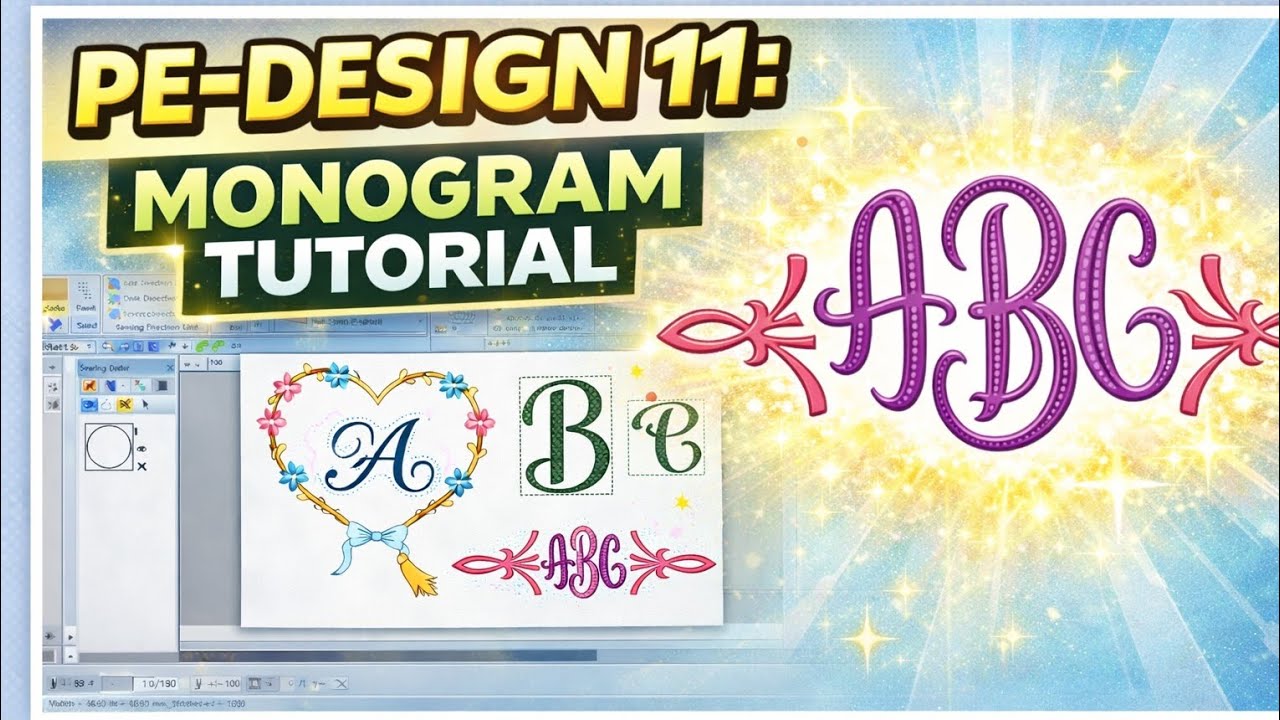 Pe Design 11 | Palette 11 Tutorial Monograms