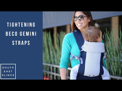 Tightening Beco Gemini straps (one-way adjust) - wider setting