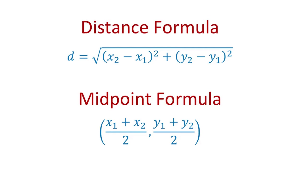 Using Distance and Midpoint Formulas