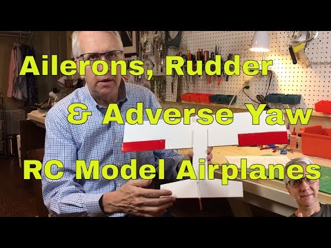 Ailerons, Rudder & Adverse Yaw RC Model Airplanes