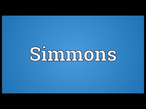 Simmons Meaning