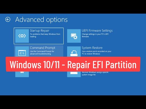 Windows 10/11 - Repair EFI Partition