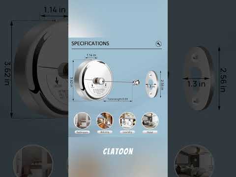 Space-Saving Retractable Clothesline! 🌟🚿 (33LB Capacity)
