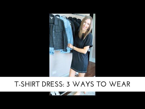 How to Wear a T-shirt Dress 3 (or more!) Ways