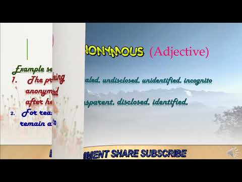 #Anonymous, #Anonymize, #Anonymously, #Anonymity