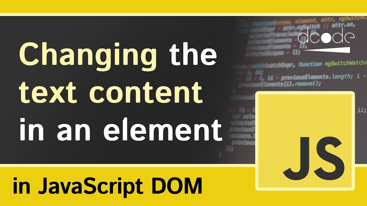 textContent - Javascript DOM Tutorial For Beginners