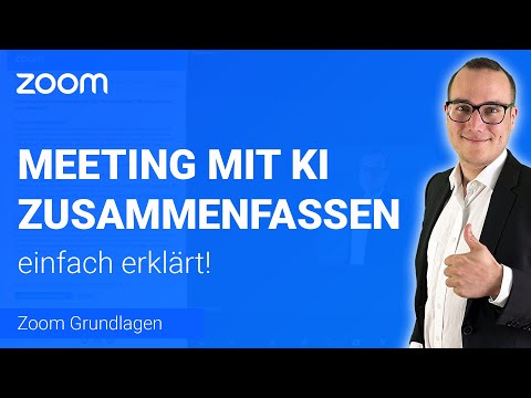 MEETING summarization with AI (minutes) simply explained | Learn Zoom ✅