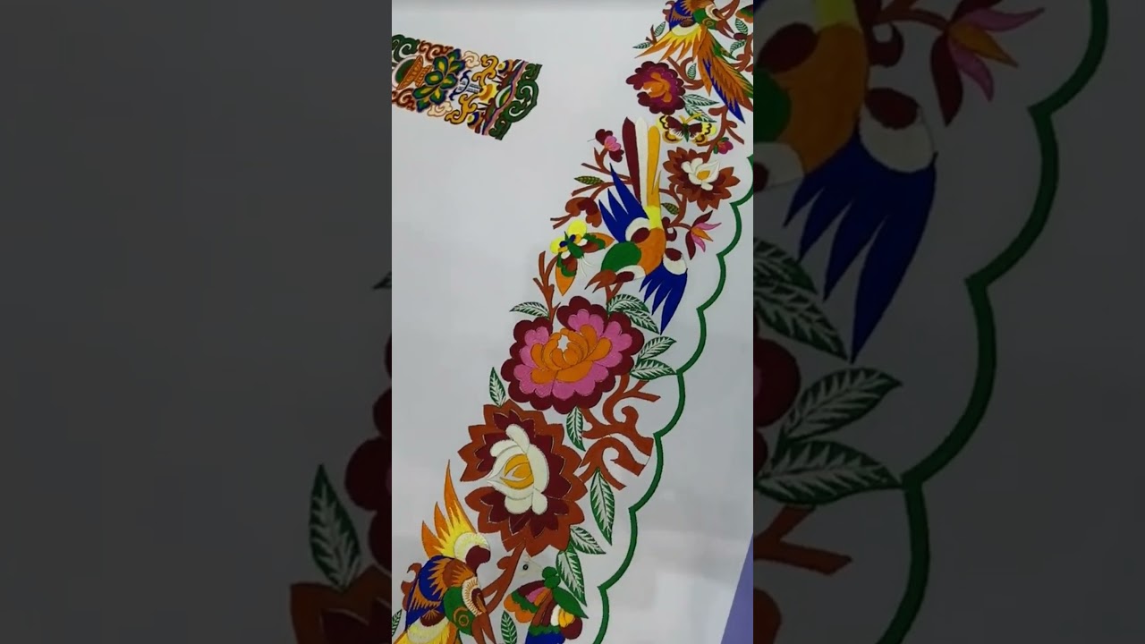 Garment embroidery craft display