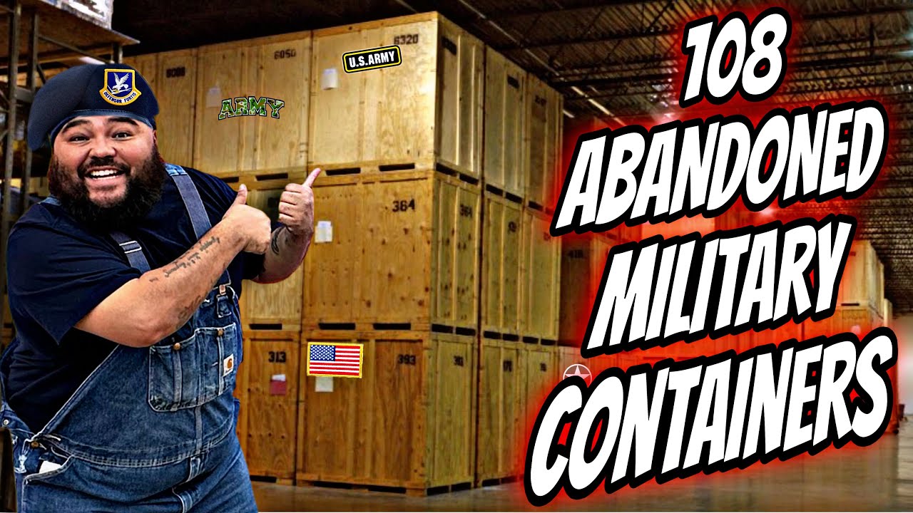 SHIPPING containers bought at AUCTION from military Germany