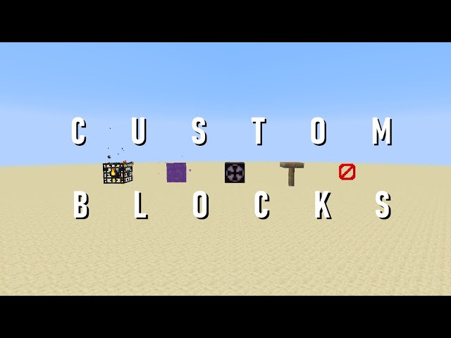 CustomBlocks Minecraft Data Pack