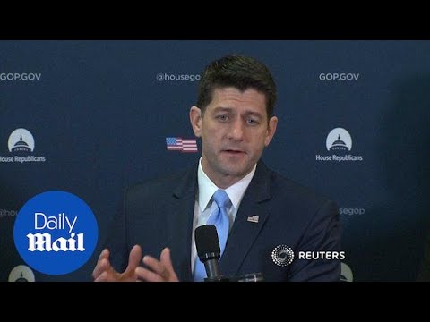 Speaker Paul Ryan defends release of classified anti-Trump memo - Daily Mail