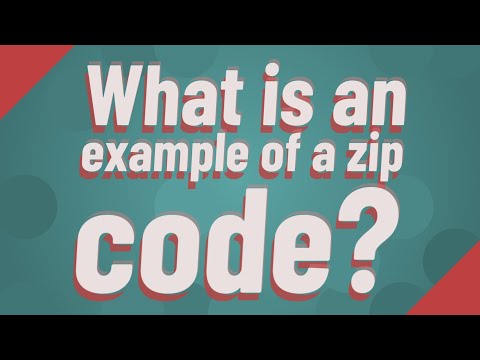 What is an example of a zip code?
