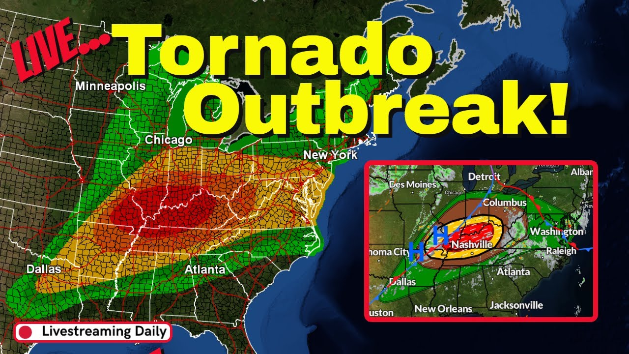 Live Weather: Tornado Outbreak!  - 15% Hatched Tornado Risk