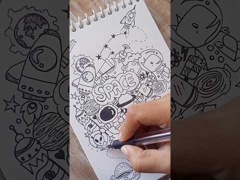 space doodle πΈ / doodling / doodle art #doodle #space #art