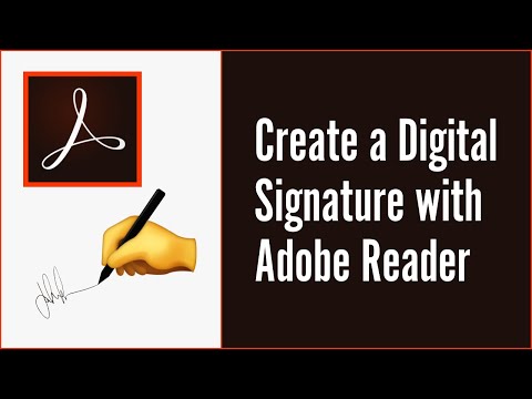 Create a Digital Signature with Adobe Reader ????SIGN DOCUMENTS! | APTeck Tutorials