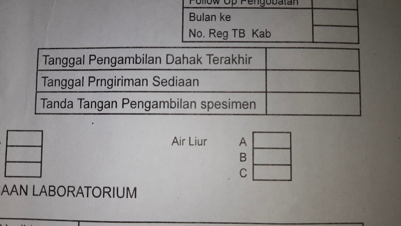 Review Blanko TB 05 Hasil Laboratorium