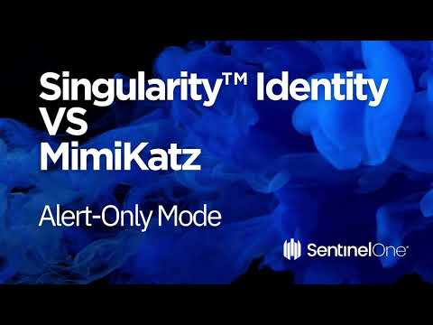 Singularity™ Identity vs. LSASS Credential Dumping attacks | Alert Only Demo