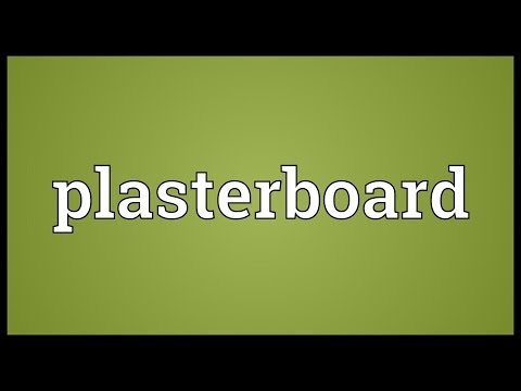 Plasterboard Meaning